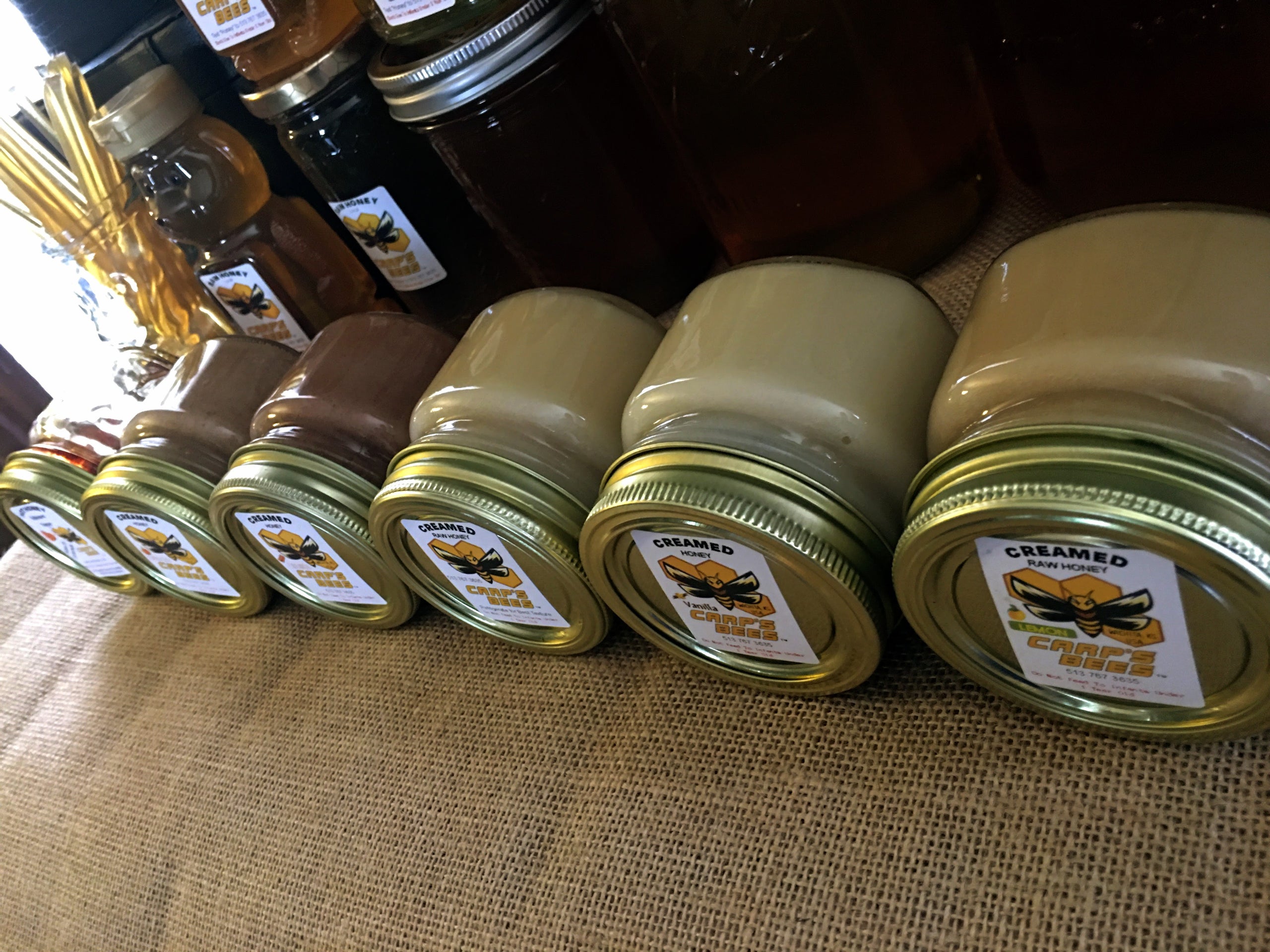 Creamed/Churned/Whipped/Spun Honey - Variety of Flavors! | Carp's Bees
