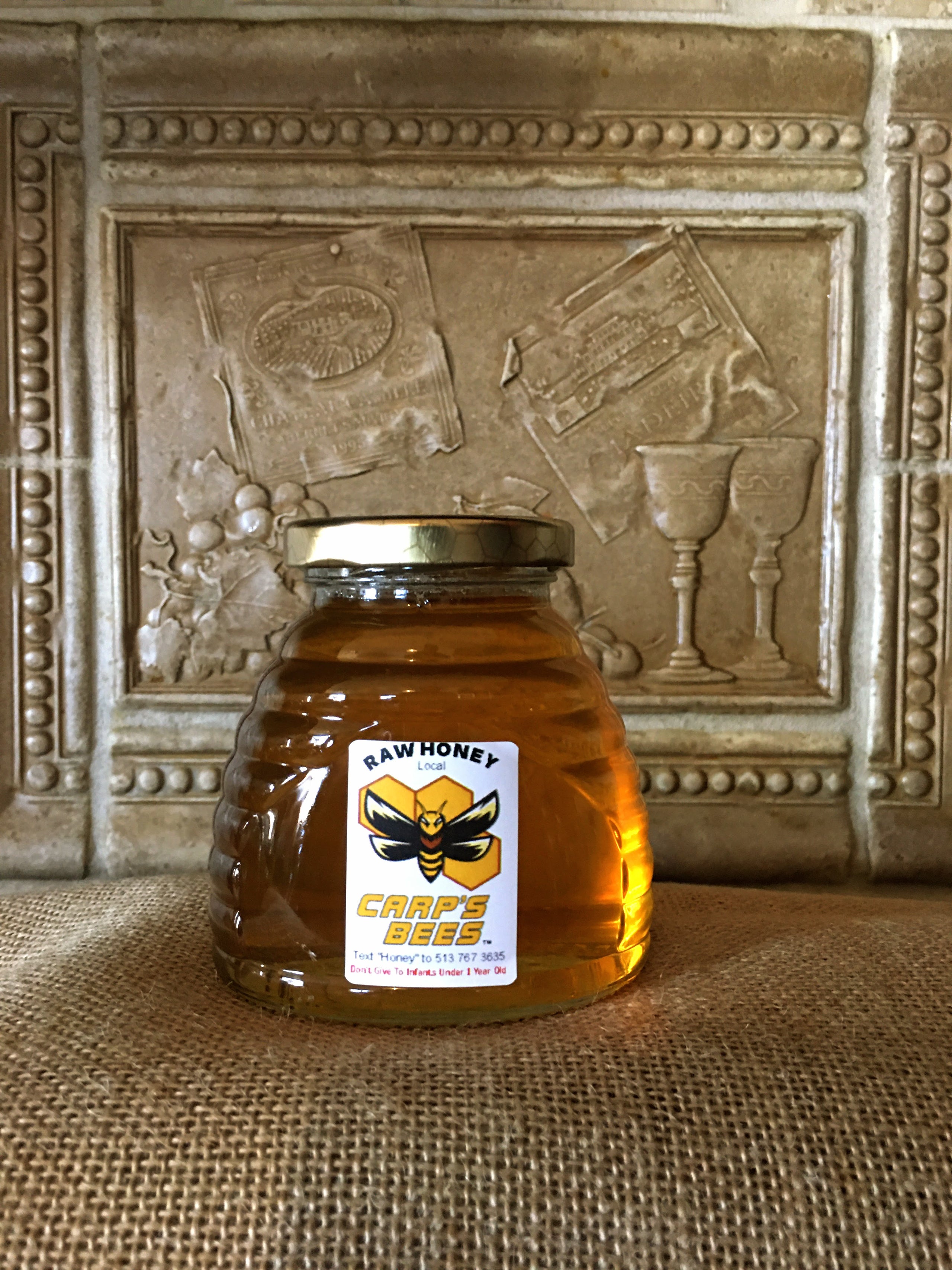 Beehive Glass Jar - 12oz | Carp's Bees
